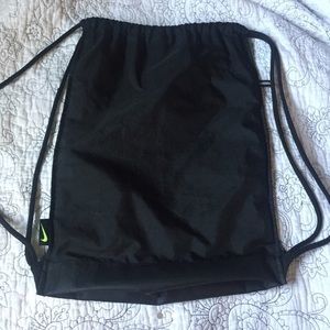 Nike | Bags | Neon Green And Black Nike Drawstring Bag | Poshmark
